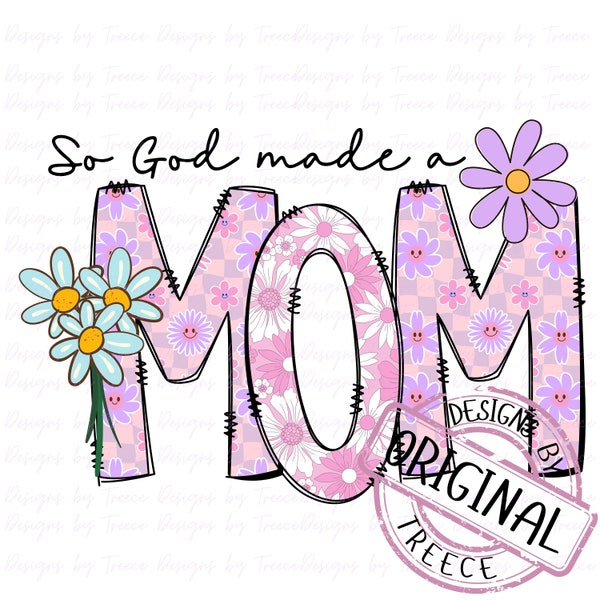 So God Made a Mom Svg - Etsy