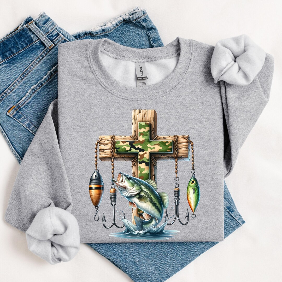 BASS Fishing Camo Cross PNG, Fishing Png, Bass Fish Png, Outdoors Png ...