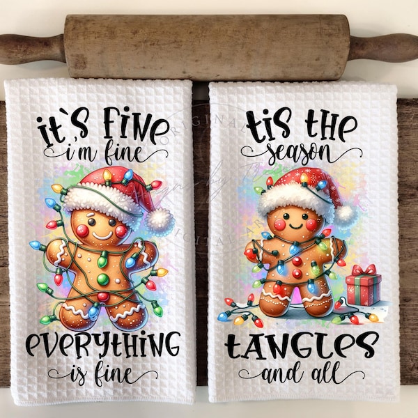 Gingerbread Kitchen Towel - Etsy