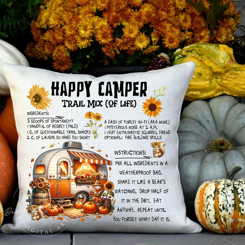 Happy Camper Pillows - Etsy