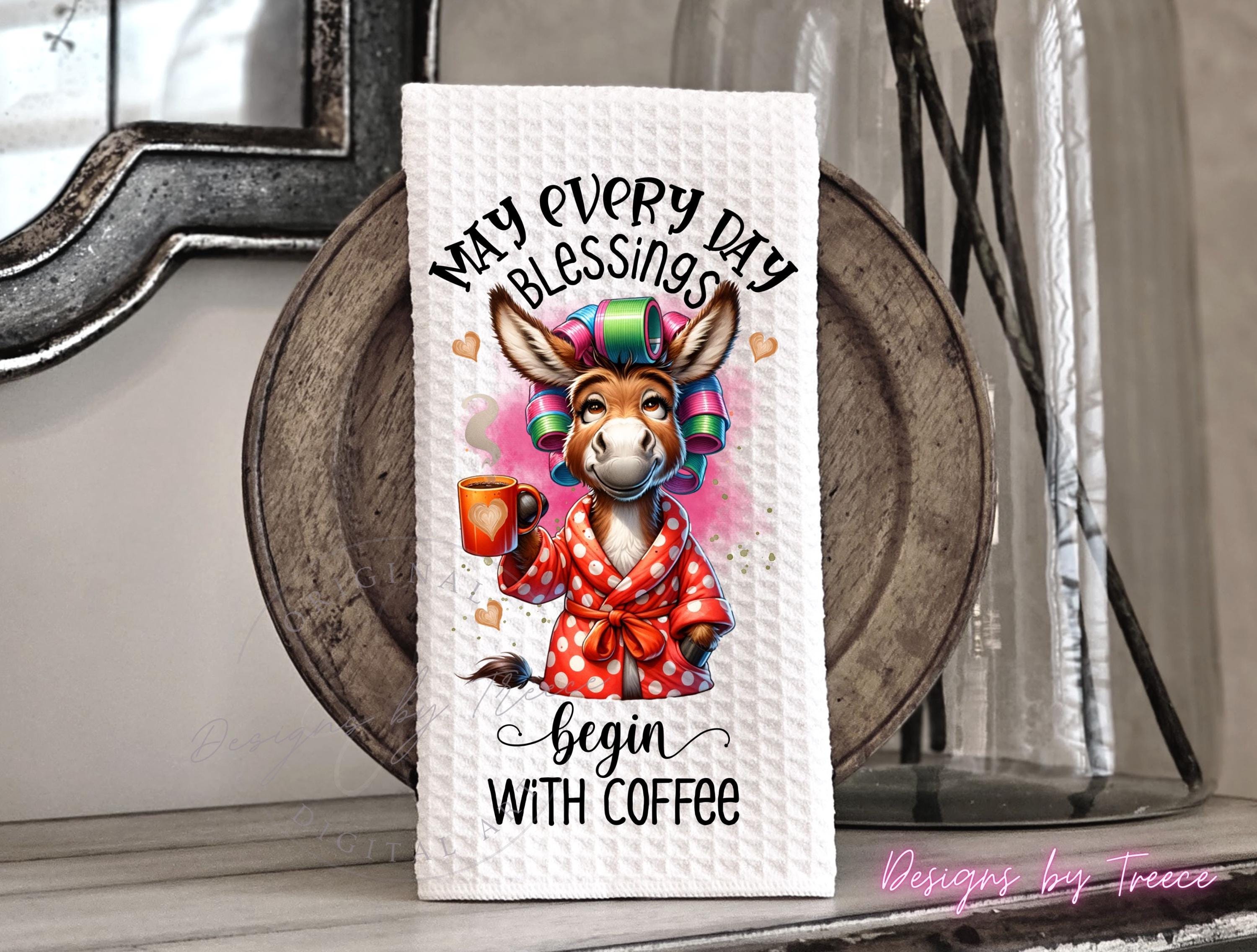 Funny Donkey Kitchen Towel Sublimation Design (digital PNG) - Etsy