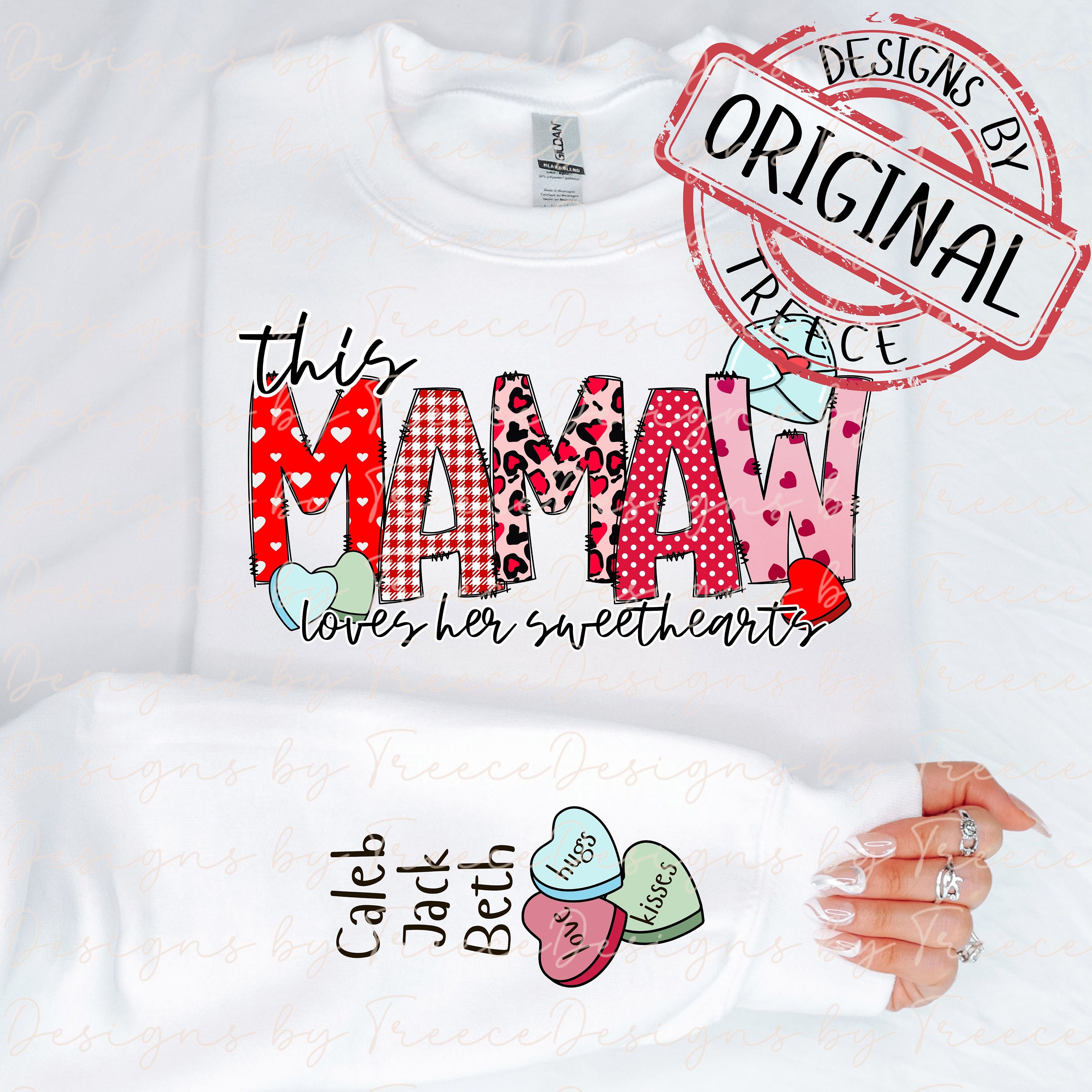 Bundle 3 This Mamaw Grandma Loves Her Sweetheart/s, Valentines Day ...