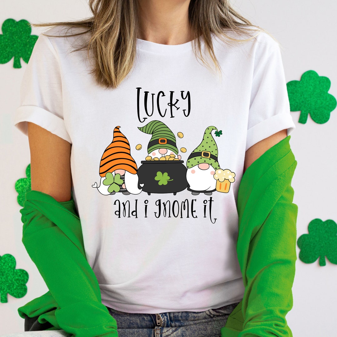 Lucky and I Gnome It Instant PNG Digital Download, for T-shirts, Mugs ...