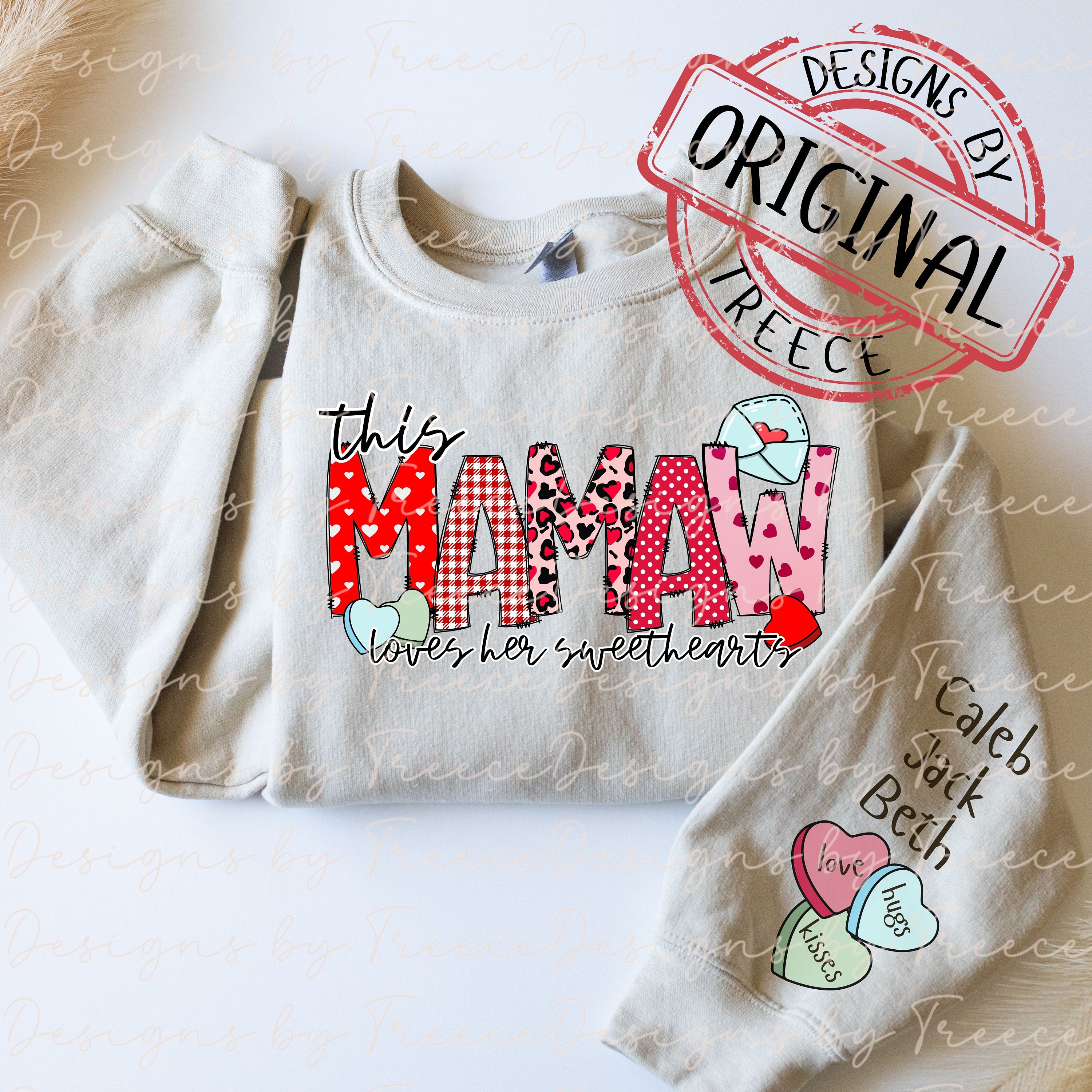 Bundle 3 This Mamaw Grandma Loves Her Sweetheart/s, Valentines Day ...