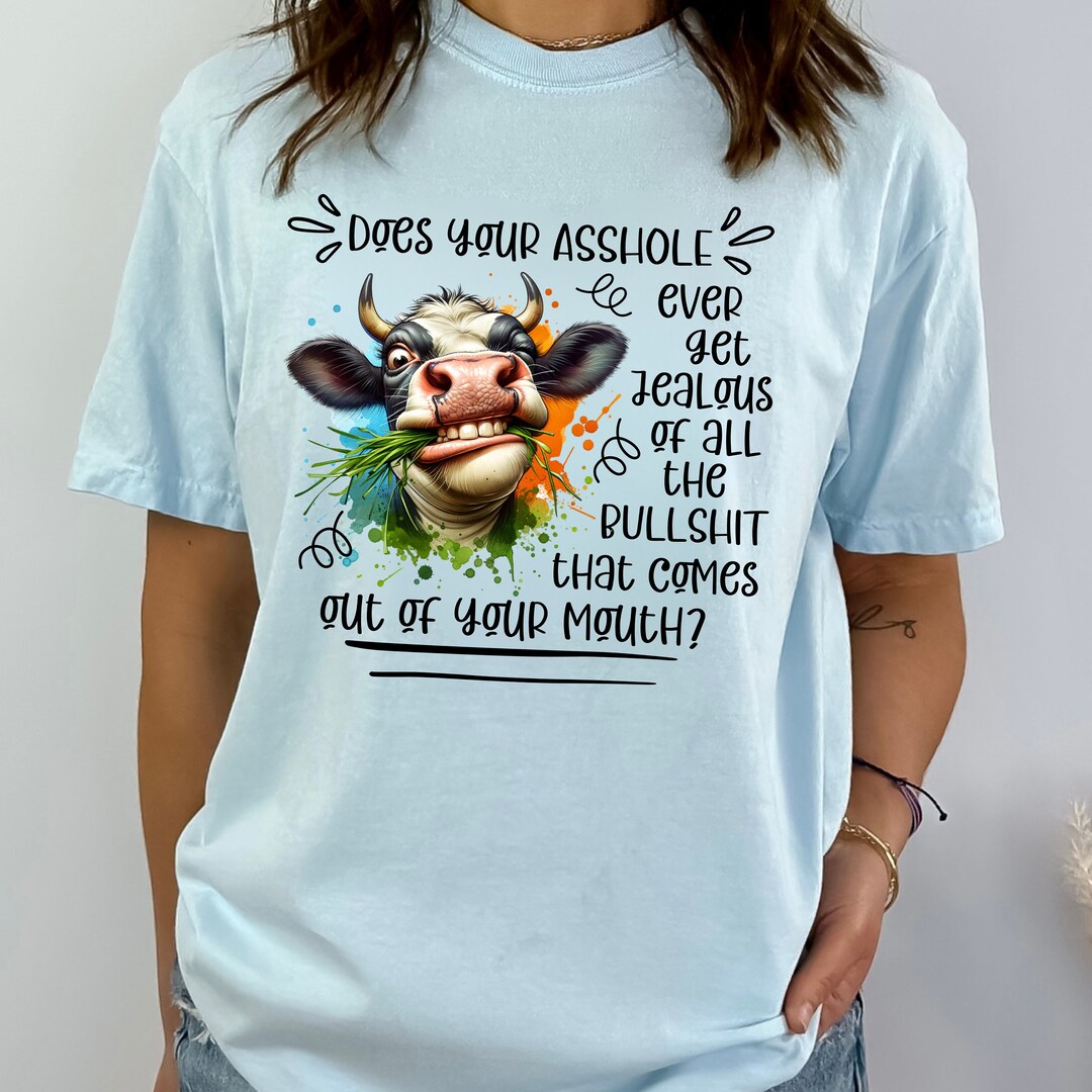 Sarcastic Cow Design: Funny Quote PNG (digital Download) - Etsy