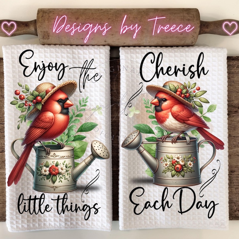 Bird Drawing Tea Towel - Etsy