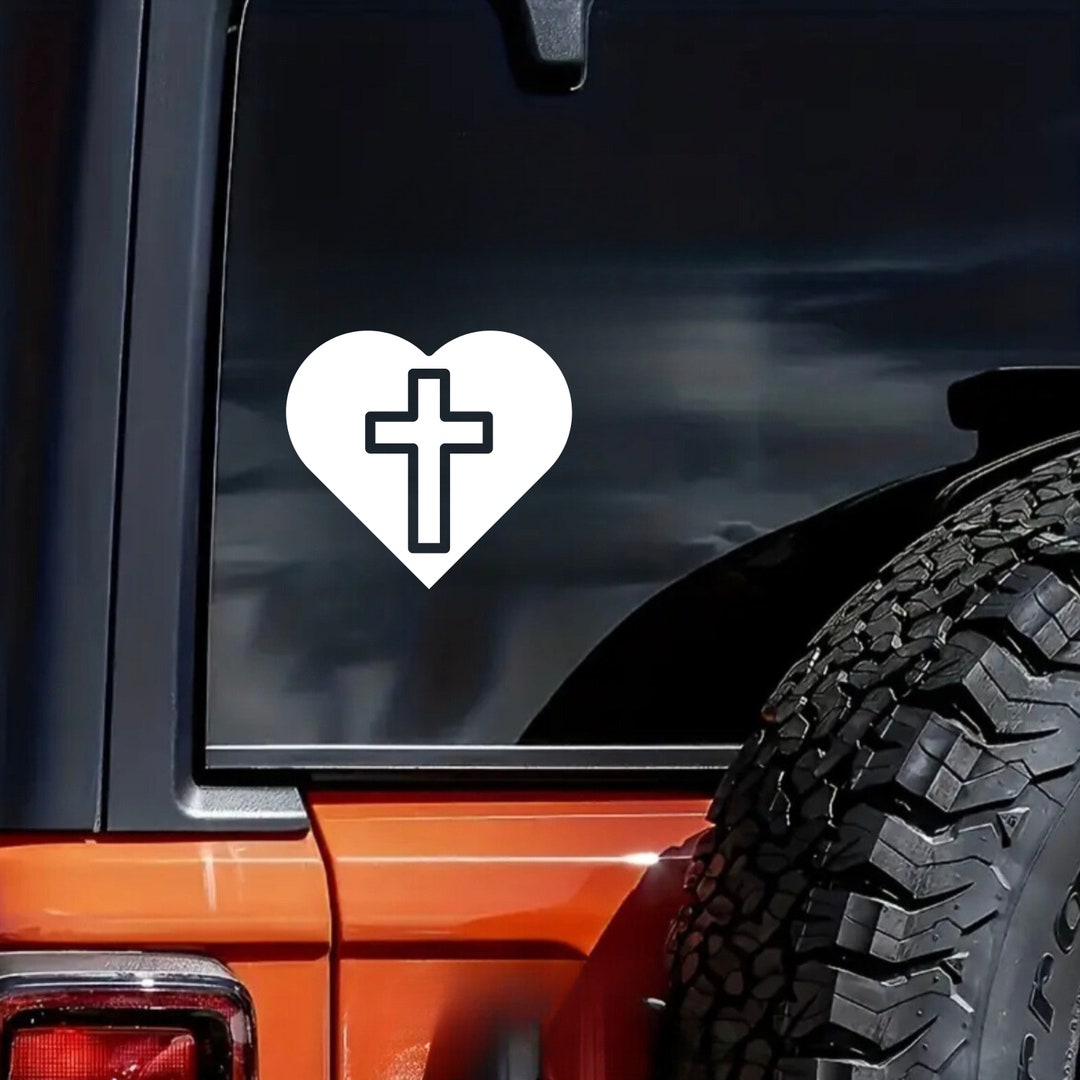 Bible Car Decal, Car Decal, Cross Sticker, Christian Sticker, Christian ...