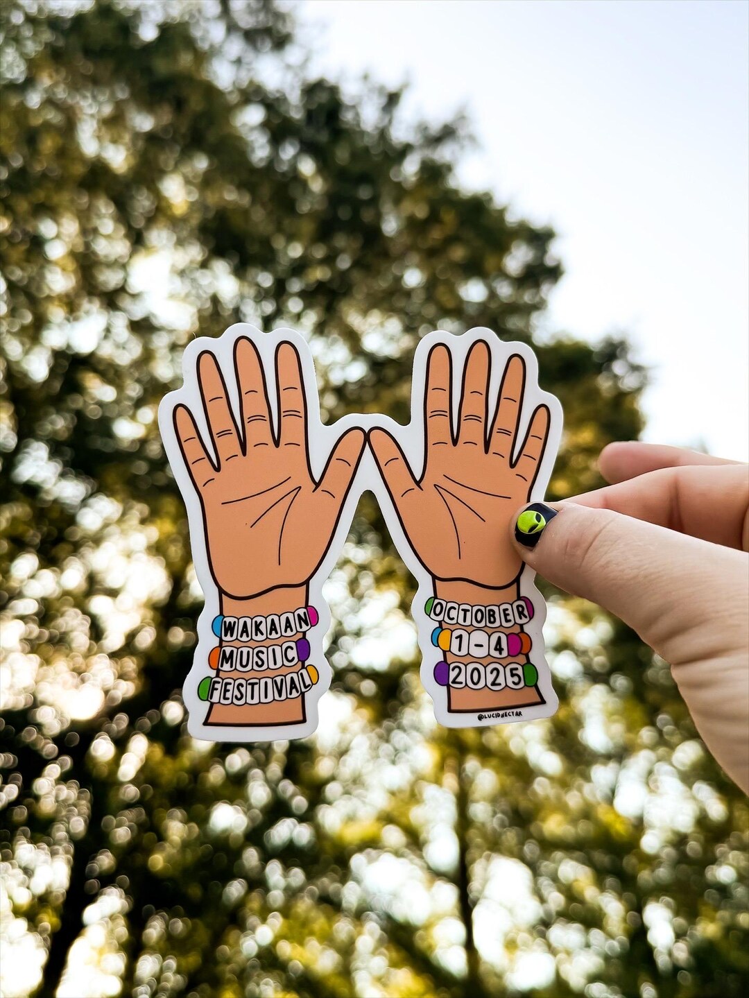 Wakaan Hand Symbol Sticker – Limited 2025 Edition - Etsy