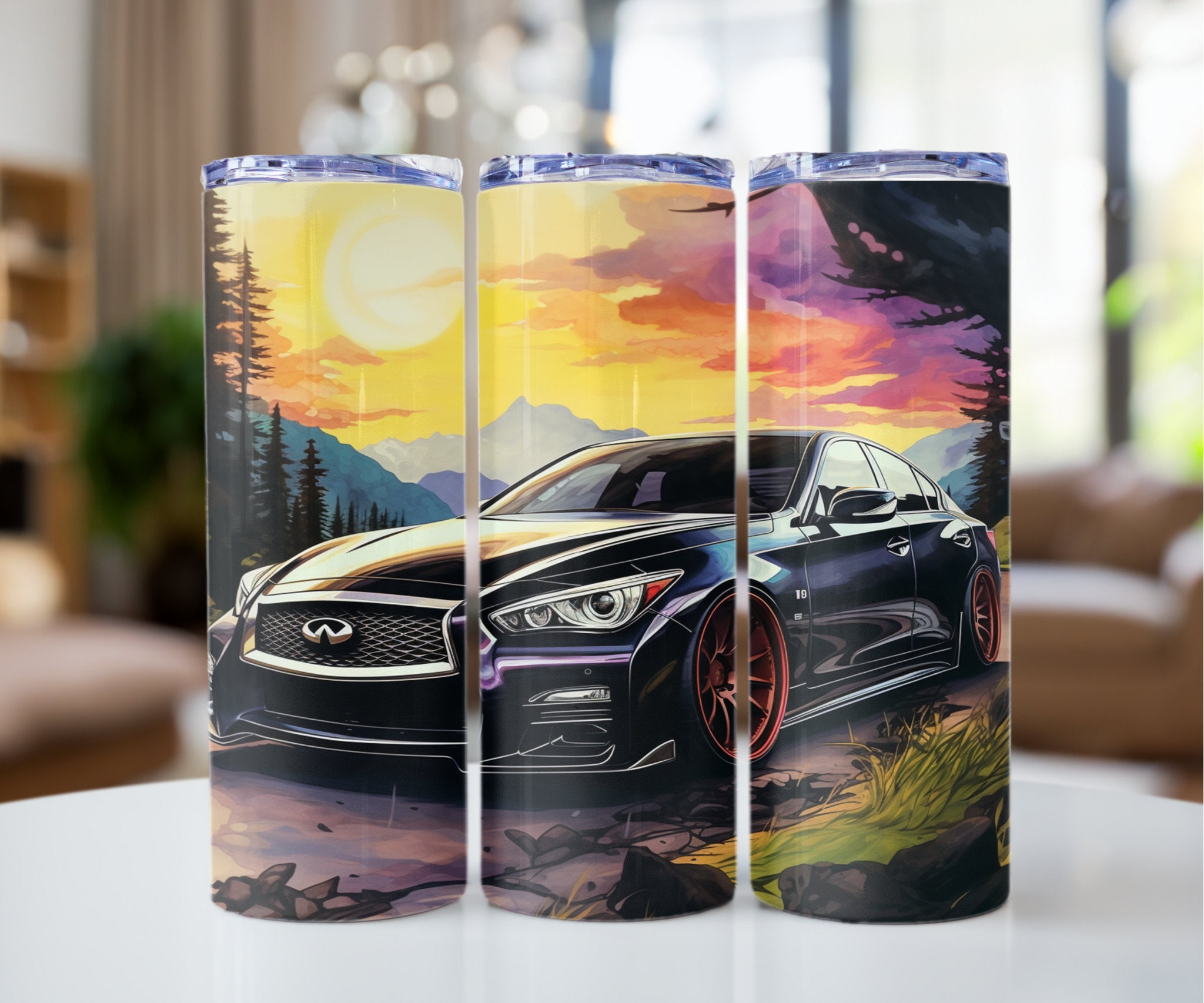 Sports Car Infiniti Q50 20 Oz Skinny Tumbler Sublimation Design ...