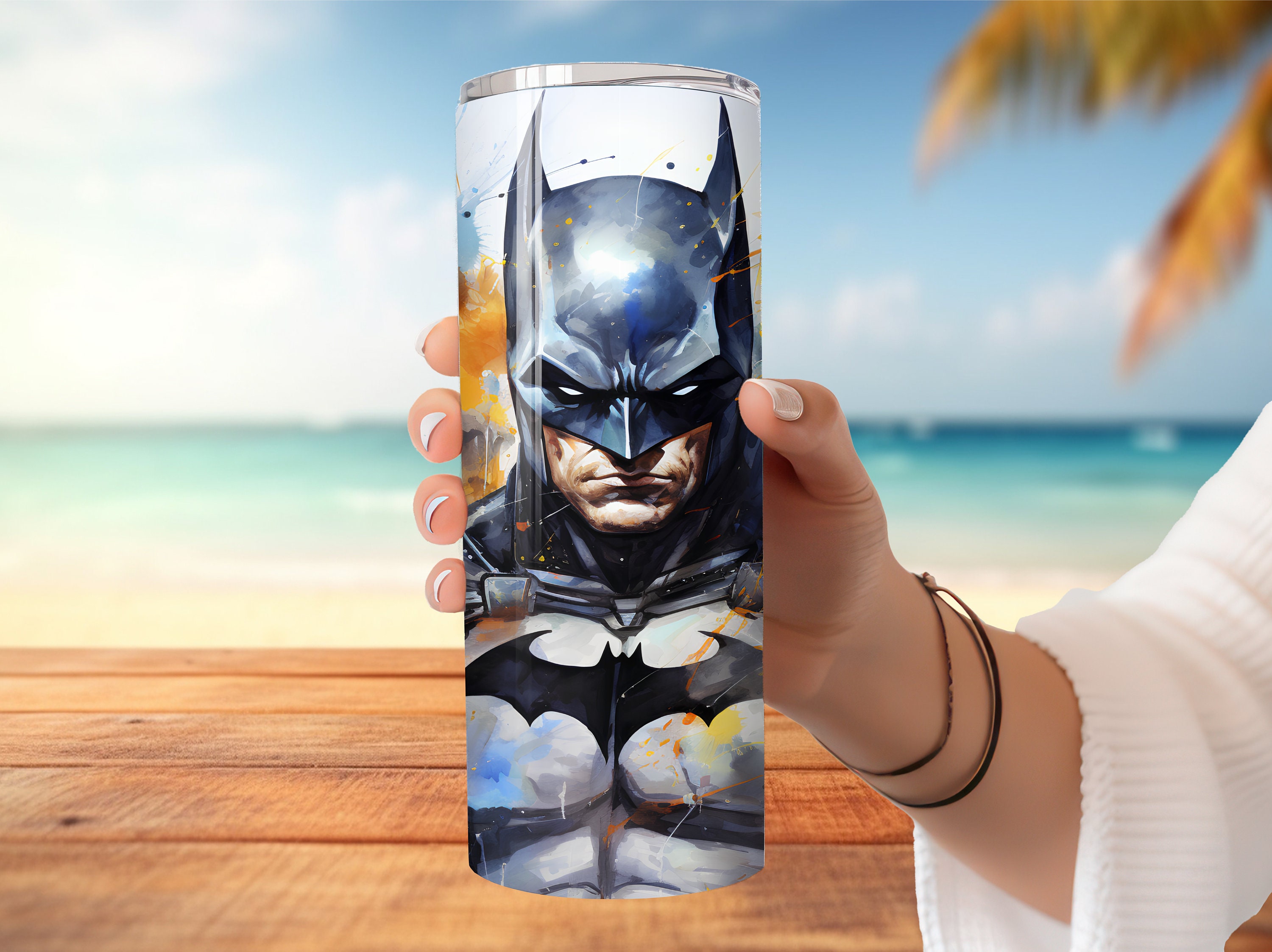 Superhero Tumbler Wrap, Sublimation, Bat 20 Oz Skinny Tumbler ...