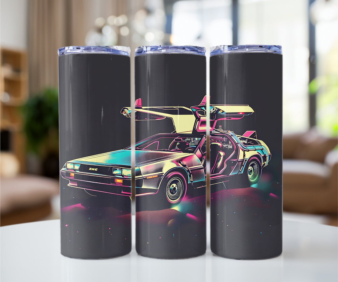 Delorean 20oz Tumbler Wrap Design 20 Oz Skinny Tumbler - Tumbler Wrap ...