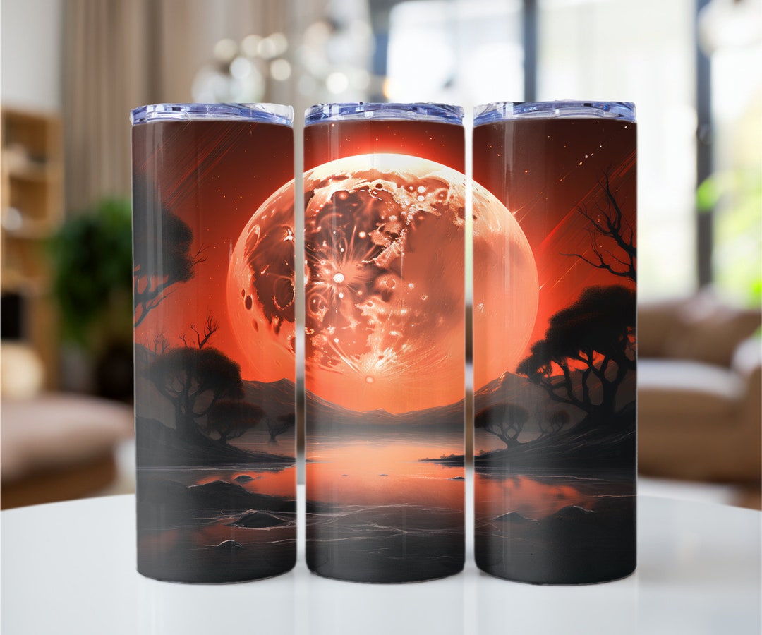 Red Planet 3d 20oz Skinny Tumbler Sublimation, Solar System Tumbler ...