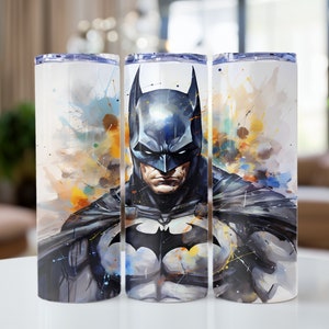 Superhero Tumbler Wrap, Sublimation, Bat 20 Oz Skinny Tumbler ...
