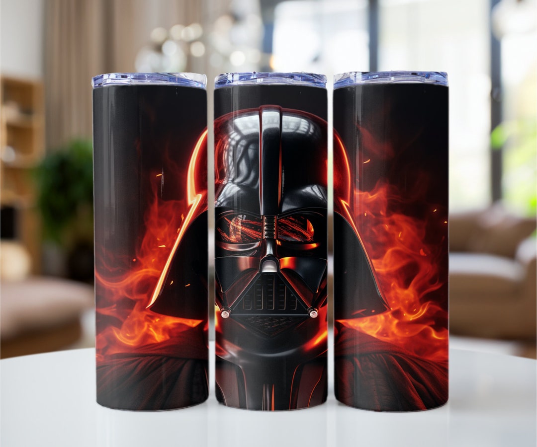 Darth Vader Design 20oz Sublimation Tumbler Designs, Red Dark Fire ...