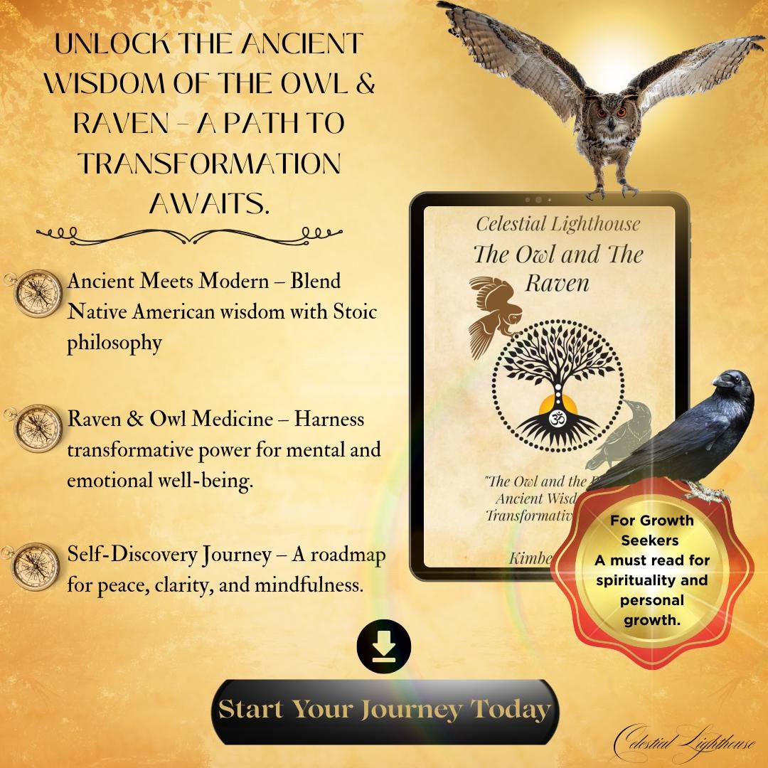 The Owl and the Raven Spiritual Guide | Animal Wisdom| Stoic ...