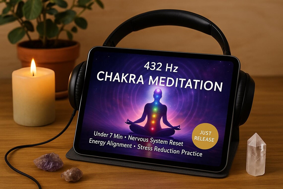 432 Hz Chakra Balancing Meditation Audio, Nervous System Relief ...