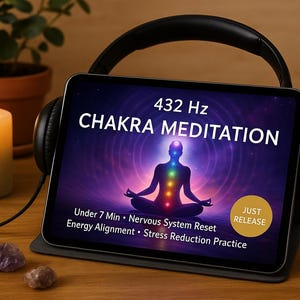 432 Hz Chakra Balancing Meditation Audio, Nervous System Relief ...