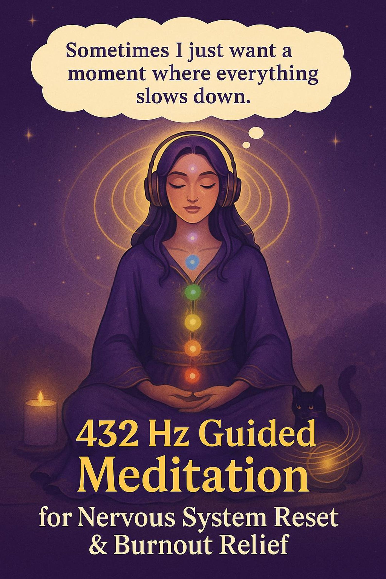 432 Hz Chakra Balancing Meditation Audio, Nervous System Relief ...