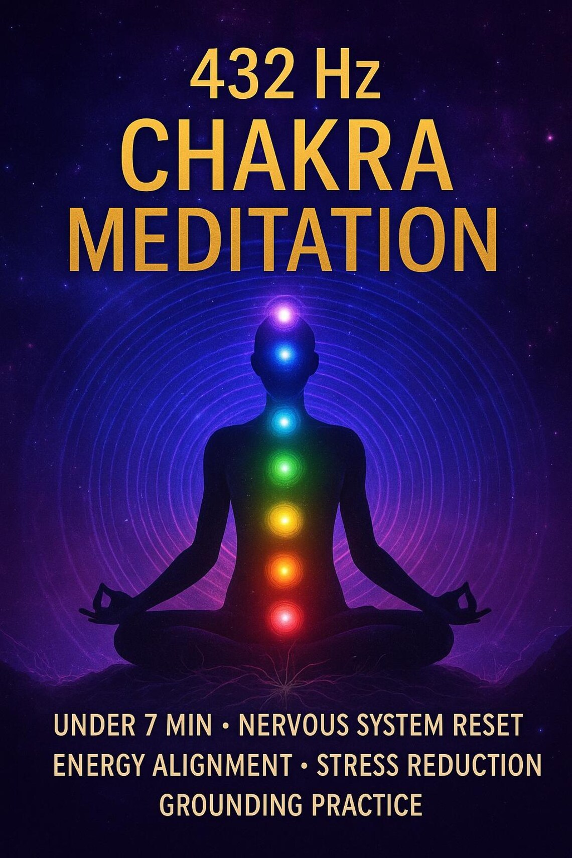 432 Hz Chakra Balancing Meditation Audio, Nervous System Relief ...