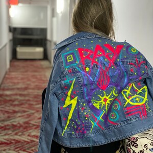 Customized Christian Jacket Hand Painted Unique Design - Choose 3 Fluor ...