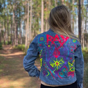 Customized Christian Jacket Hand Painted Unique Design - Choose 3 Fluor ...