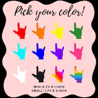 ASL ILY Sticker - Etsy