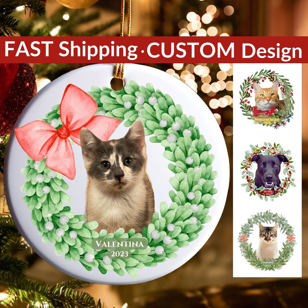 Personalized Pet Ornament Custom Pet Ornament Pet Photo Ornament ...