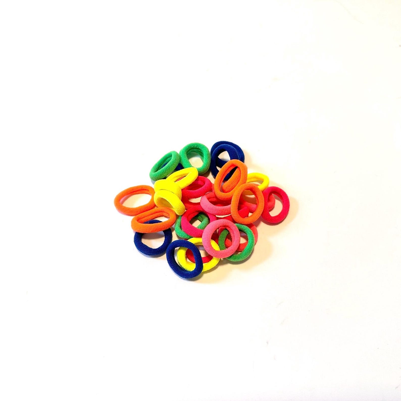 Mini Soft Nylon Hair Ties | Pack of 30 Pcs | Baby Seamless Hair Ties ...