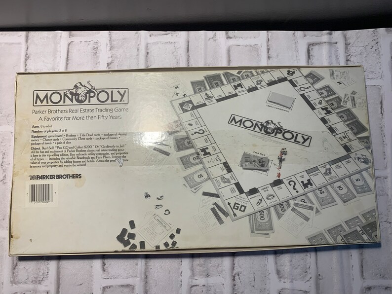 Vintage 1985 Monopoly by Parker Brothers - Etsy