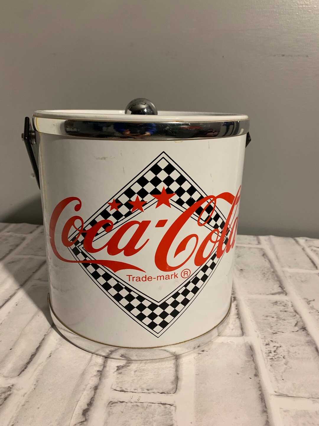 Coca-cola Checkered Ice Bucket - Etsy