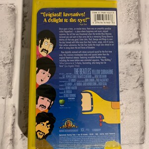 Vintage the Beatles Yellow Submarine VHS - Etsy