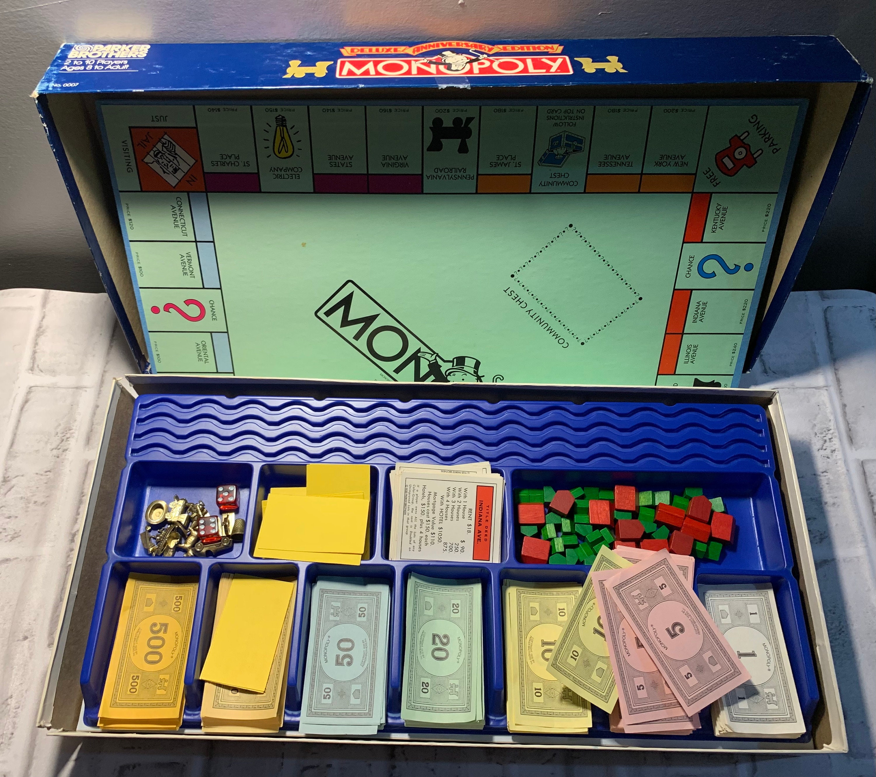 1985 Monopoly Deluxe Anniversary Edition Parker Brothers - Etsy