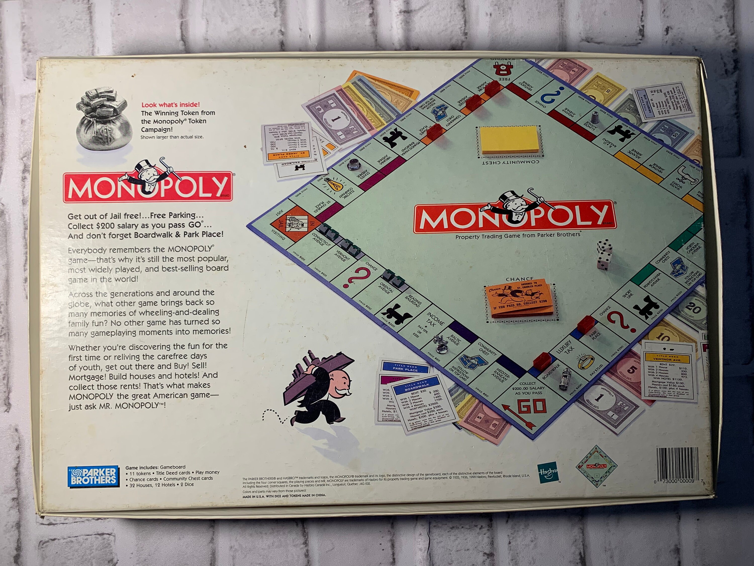 Vintage 1999 Monopoly Parker Brothers - Etsy