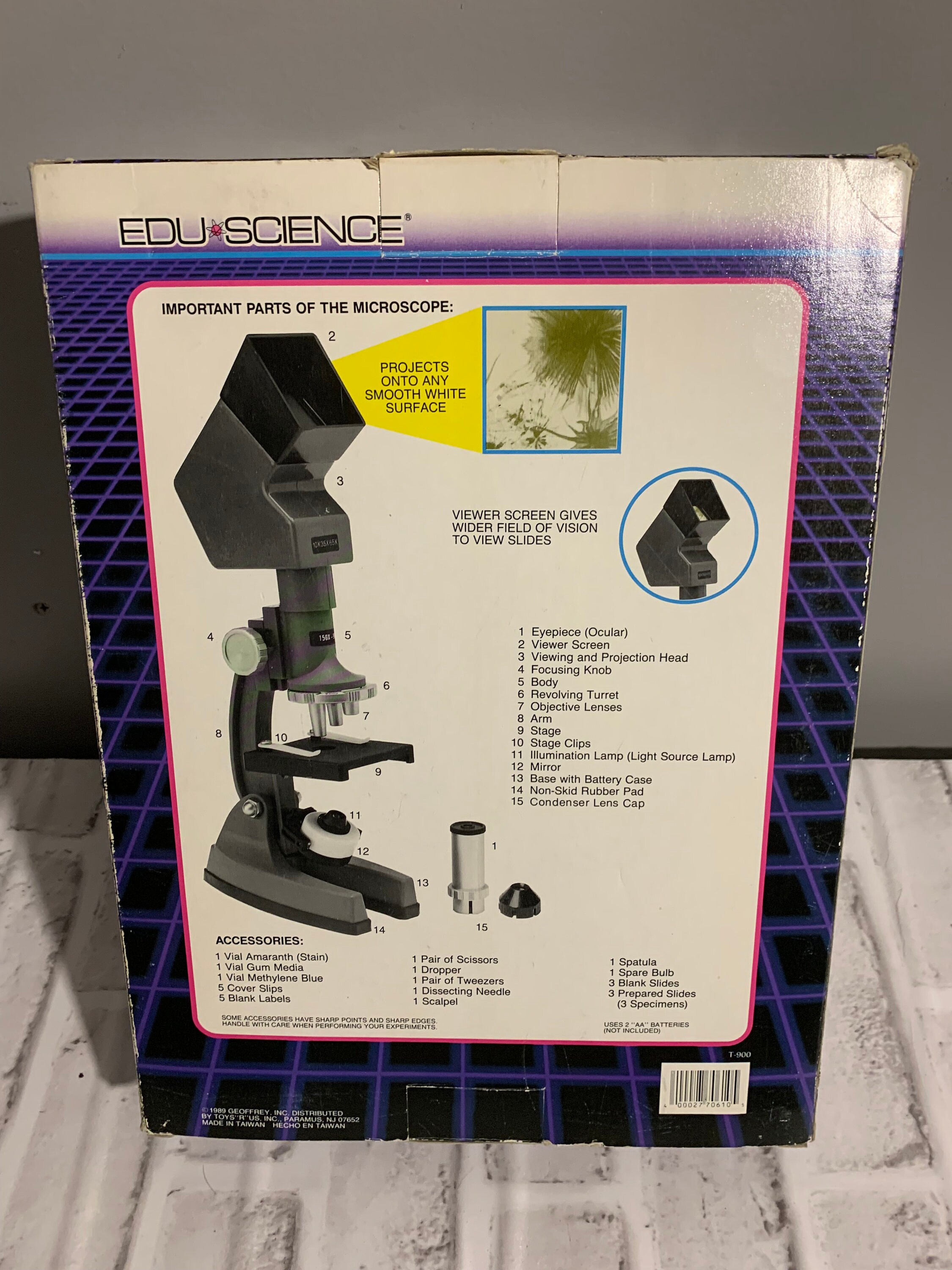Vintage 1989 EDU Science Microscope Set - Etsy