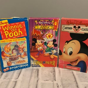 Walt Disney Classic Cartoons VHS Tape Pack - Etsy
