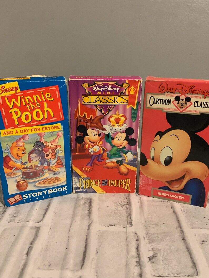 Walt Disney Classic Cartoons VHS Tape Pack - Etsy