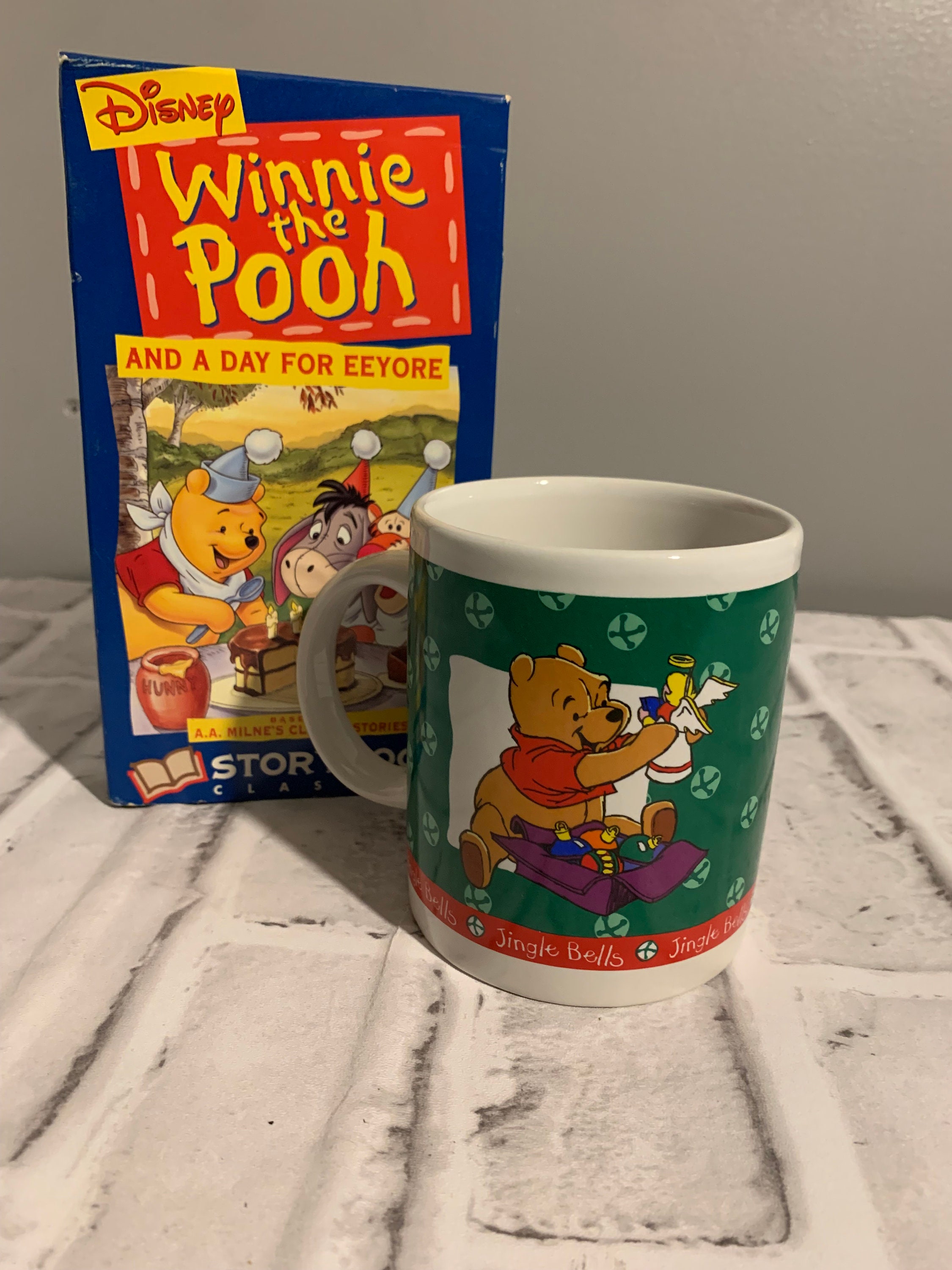 Vintage Walt Disney Pooh and Tigger Jingle Bells Ceramic Mug - Etsy
