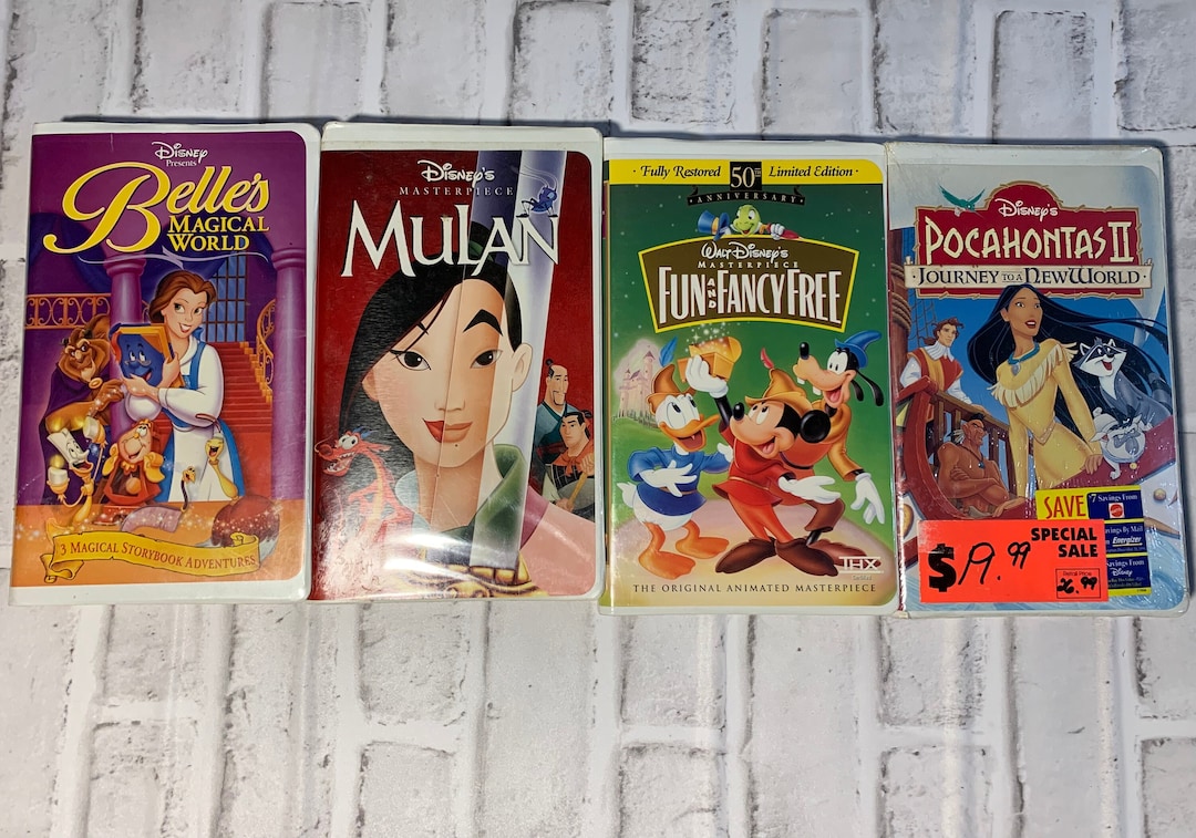 Vintage Walt Disney VHS Tape Collectors Pack - Etsy