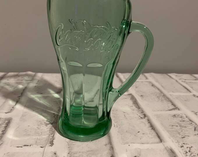 Coke Cola Cola Mini Glasses Libby 4.5” Bell Shape Small Green Libbey ...