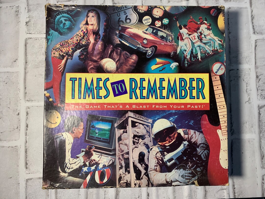 Vintage 1991 Times to Remember Board Game - Etsy