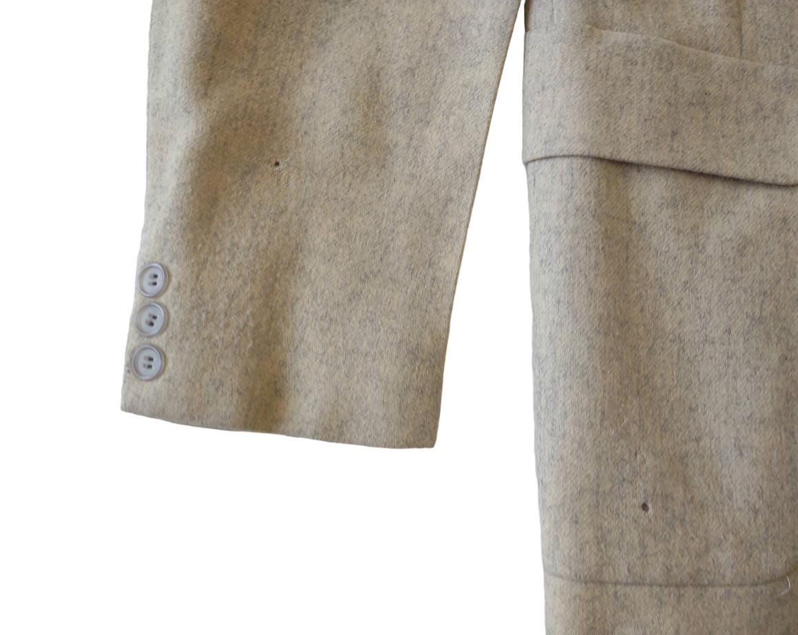 Vintage 1950s Cream Fleck Wool Suit // Notch Lapel - Etsy