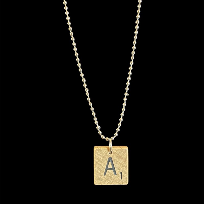 Scrabble Necklace - Etsy