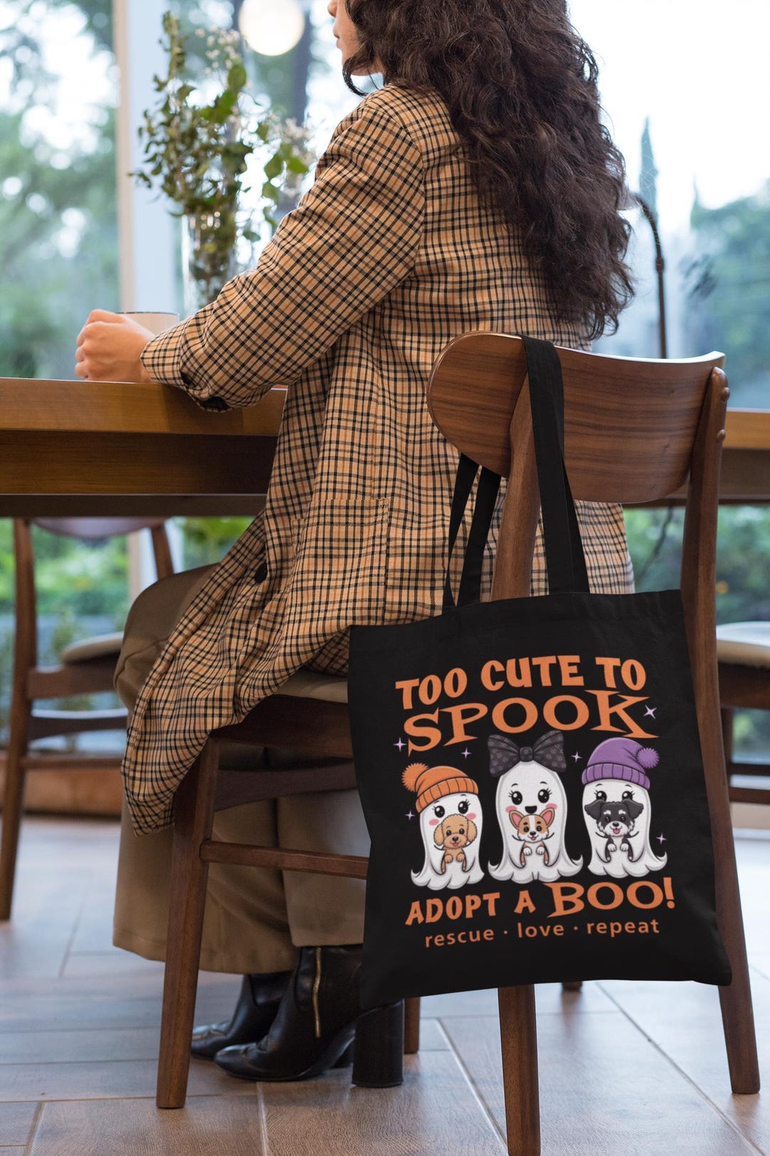 Halloween Dog Tote Too Cute to Spook Adopt a Boo, Adopt Don’t Shop ...