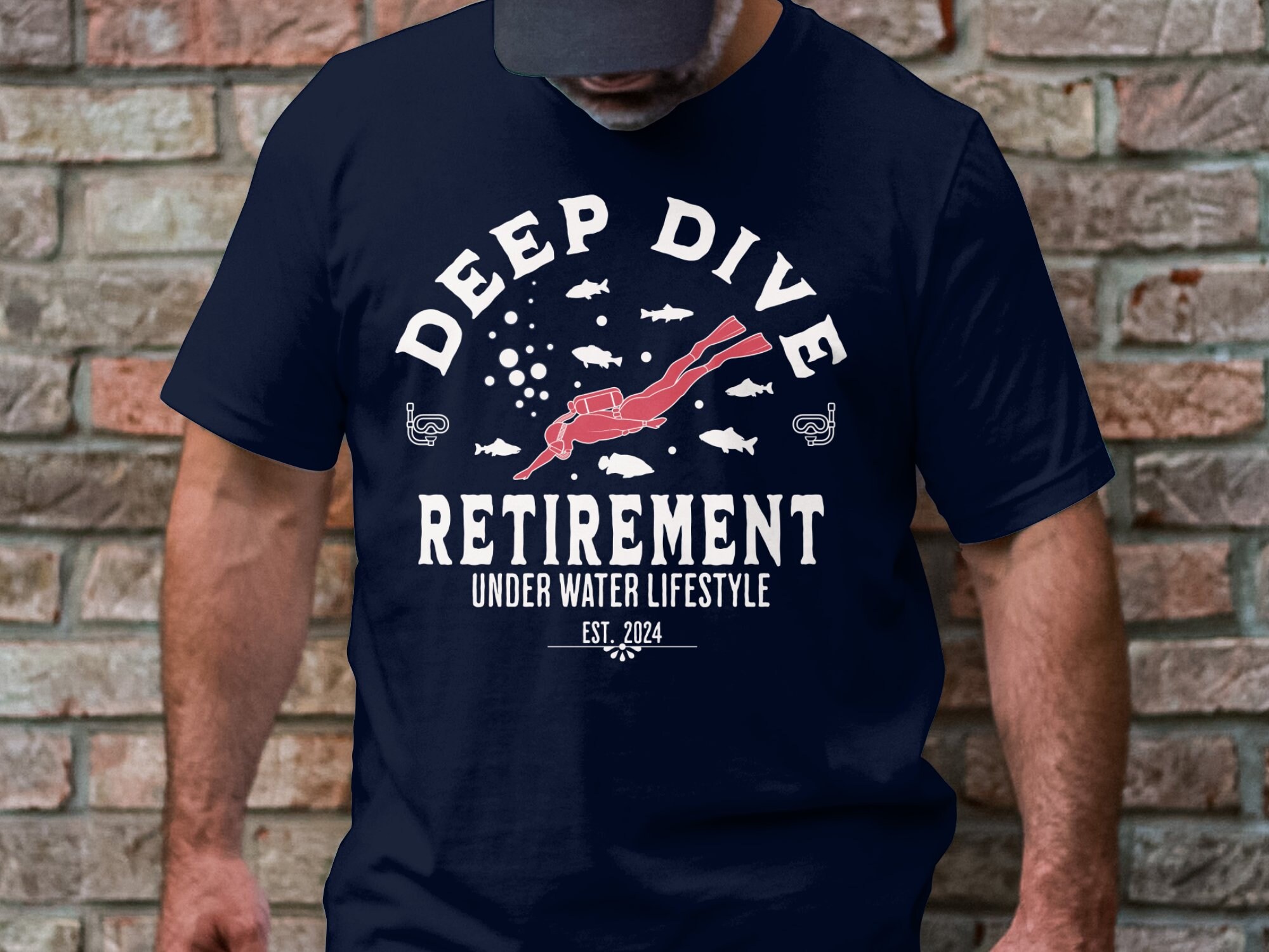 Personalize Deep Dive Retirement T-shirt, Under Water Lifestyle Shirt ...