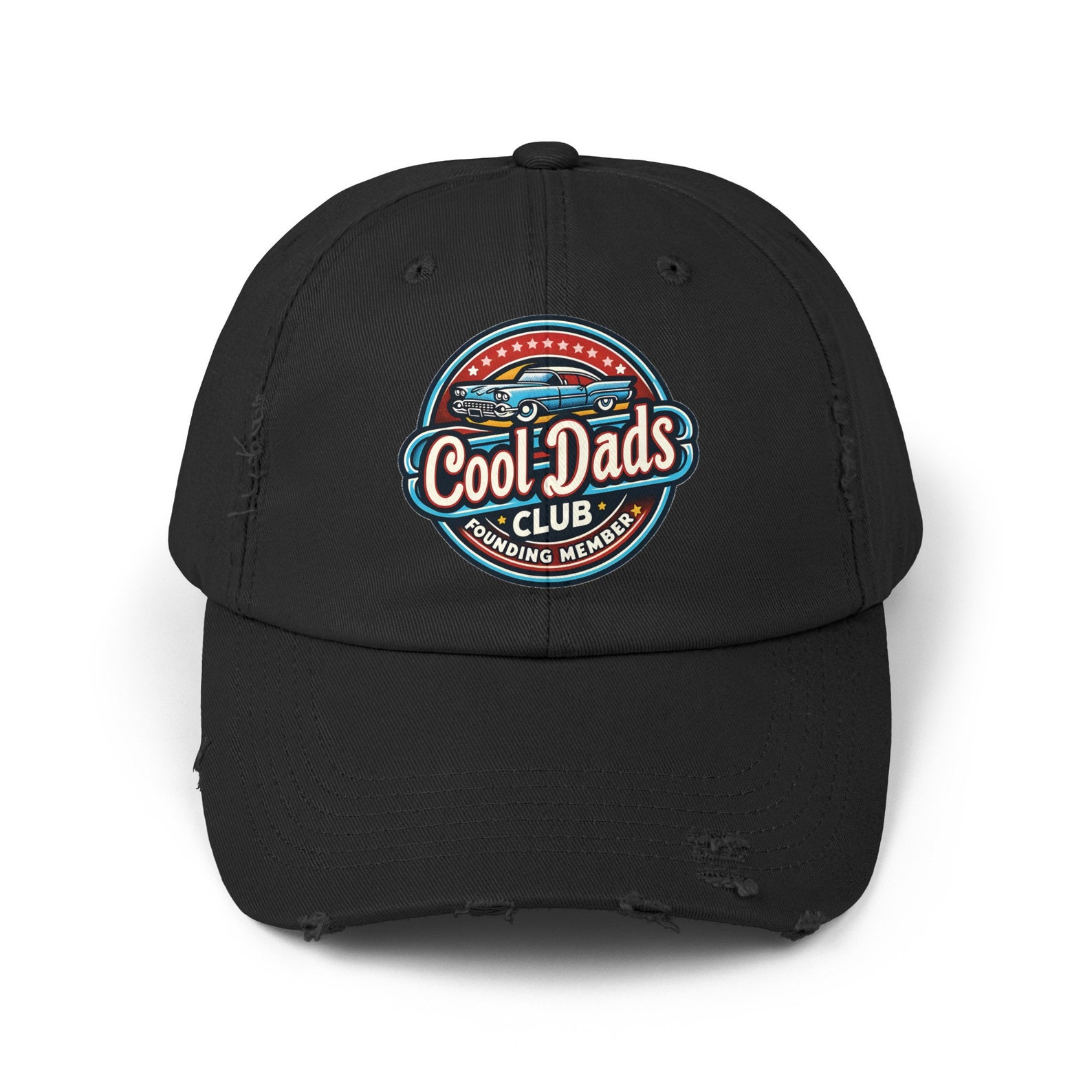 Cool Dads Club Founding Member Distressed Cap, Fathers Day Gift, Retro ...