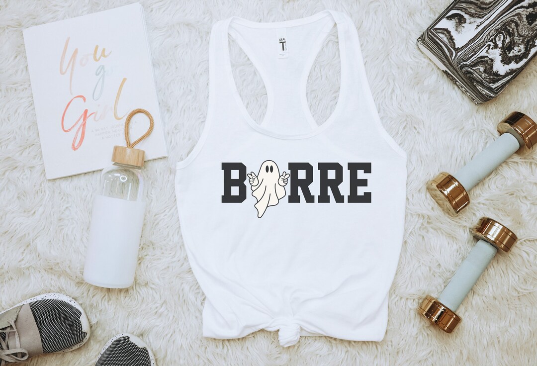 Halloween Barre Shirt, Ghost Barre Tank, Pilates Tee, Barre Shirt ...