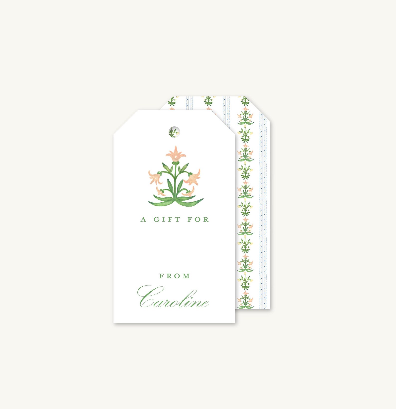 Floral Watercolor Gift Tag, Calling Card, Flowers, Watercolor Flower ...