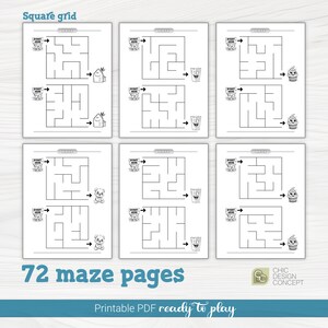 Preschool Pre-k + Kindergarten Maze Worksheets, Toddler Worksheet ...
