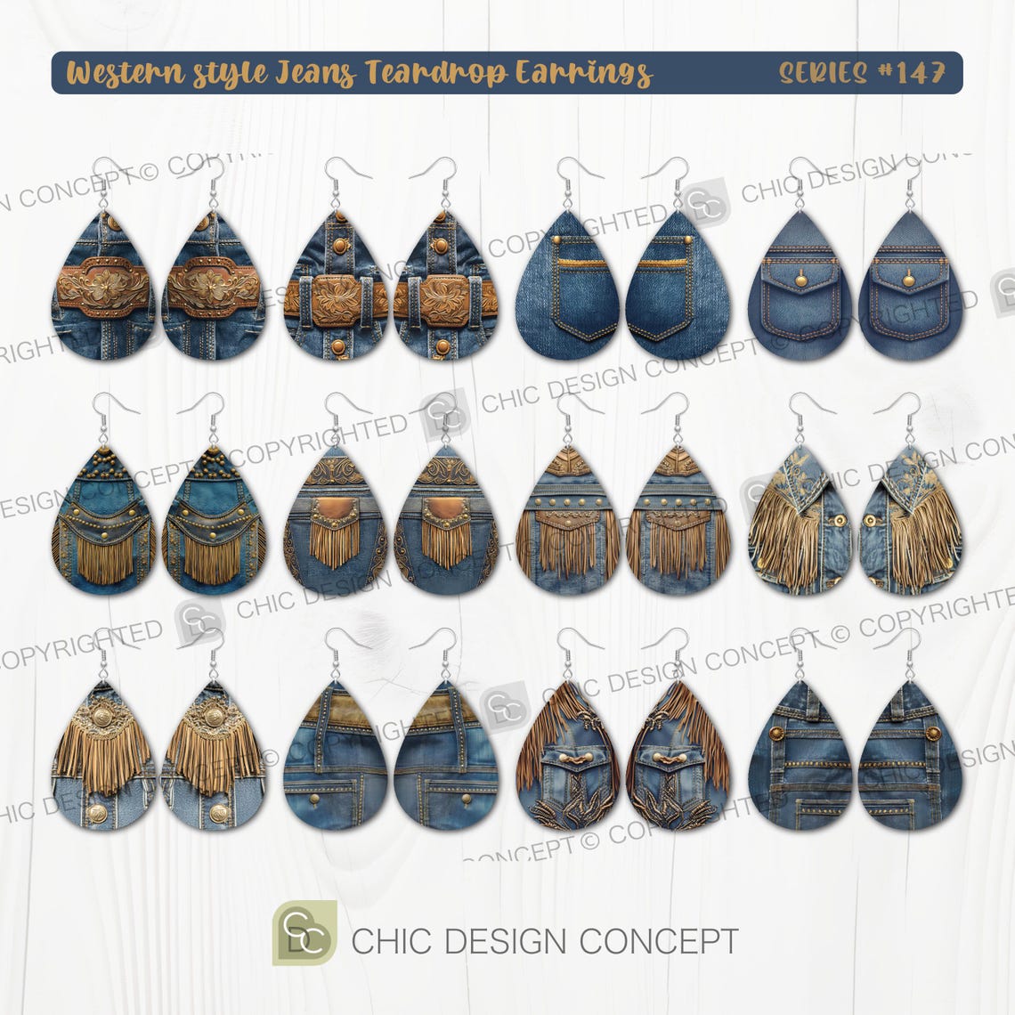 Western Teardrop Earrings PNG, Teardrop Earring PNG Sublimation Design ...