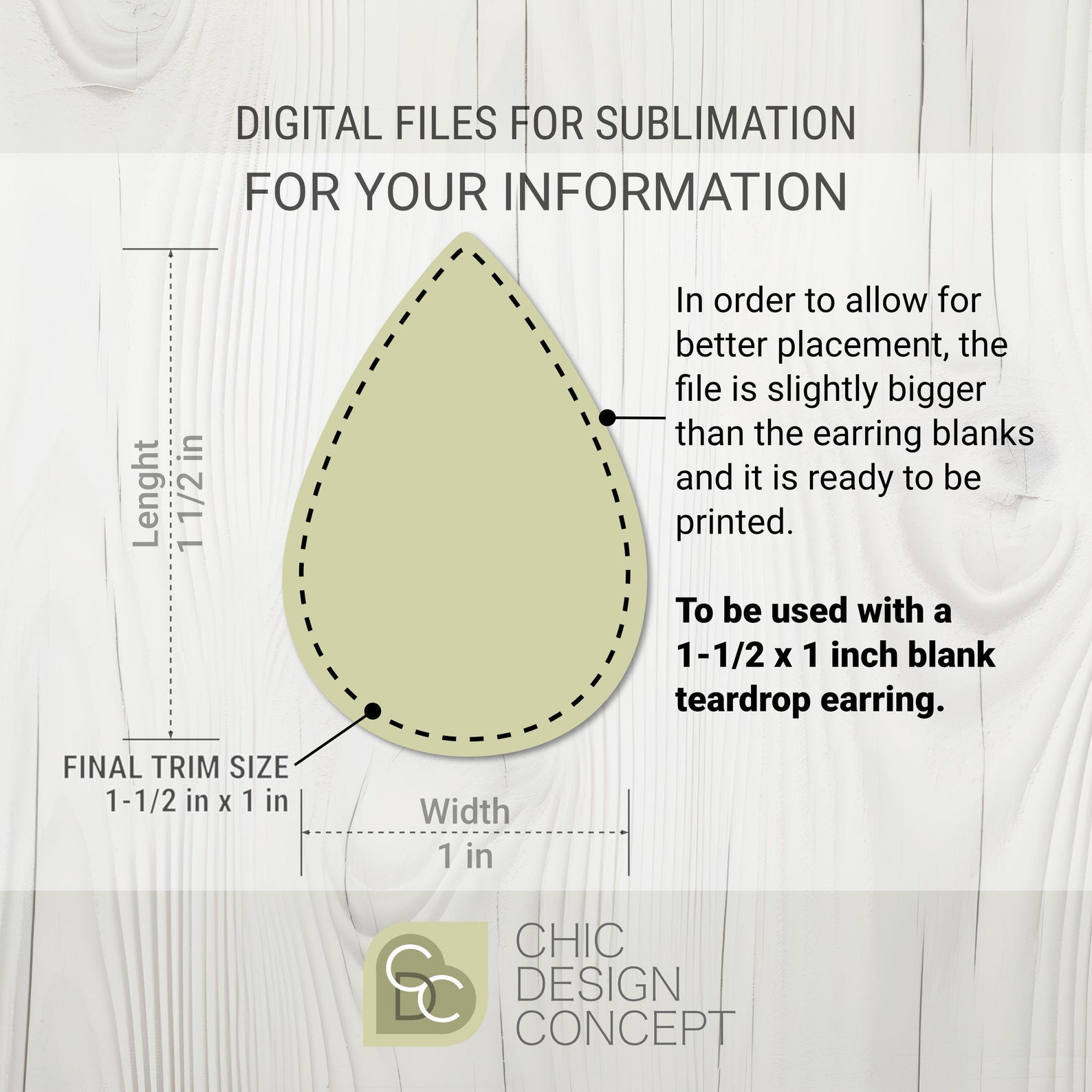 Teardrop Earring PNG Template, Sublimation Earring Template PNG ...